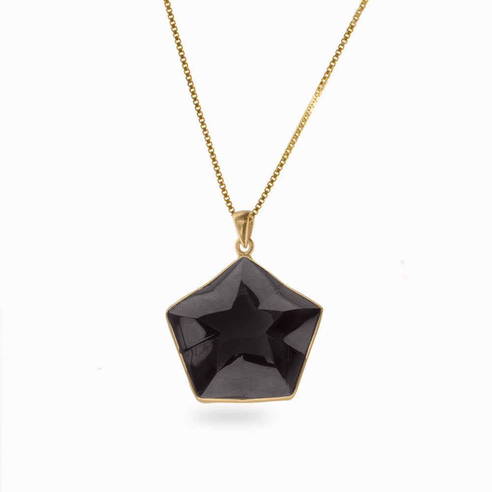 14K Gold Vermeil Rainbow Obsidian Necklace | Made In Earth Australia