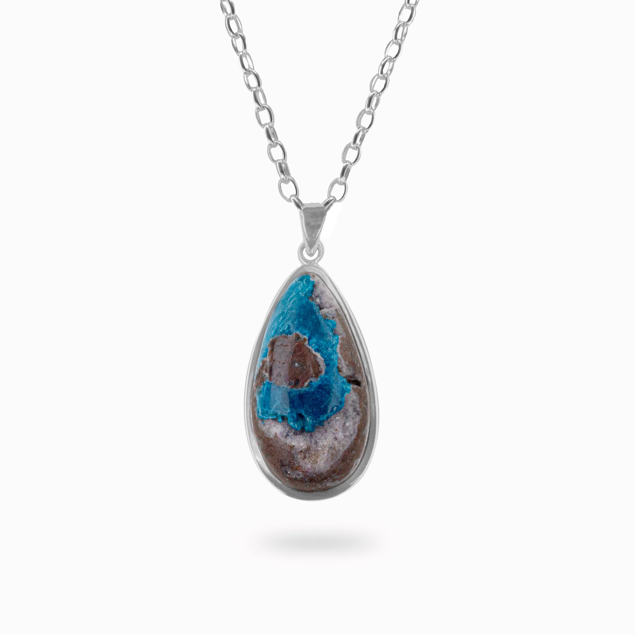 Cavansite In Matrix Necklace | Made In Earth Australia