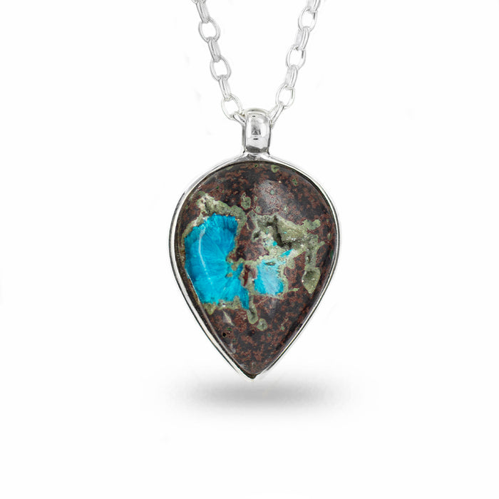 Cavansite In Matrix Necklace | Made In Earth Australia