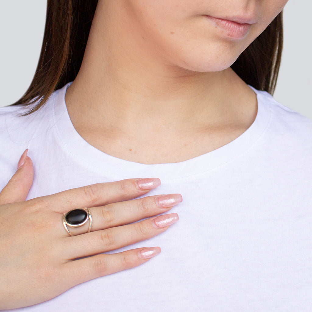 Jet Ring | Made In Earth Australia - Made in Earth Australia