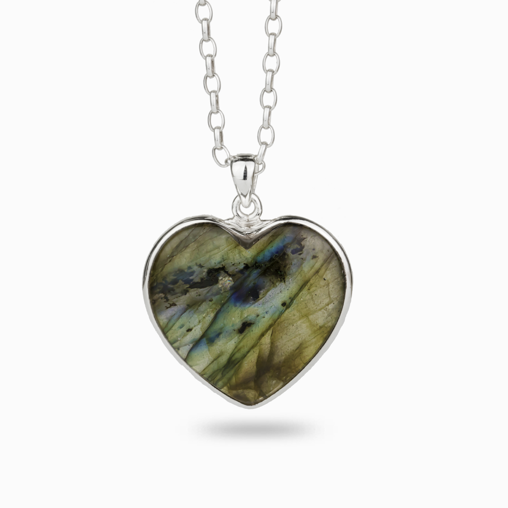 Labradorite Heart Necklace | Made In Earth Australia - Made in Earth ...