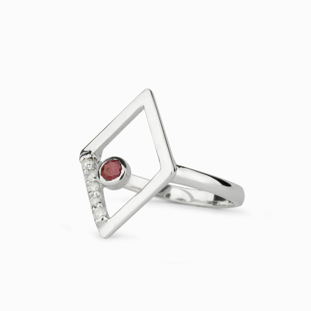 Diamante: Ruby & Diamond Ring | Made In Earth AU